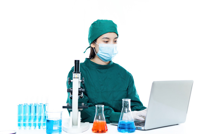 外科女医生科研人员做实验研究 包图企业站