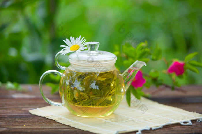 杯洋甘菊绿茶图片 包图网企业站