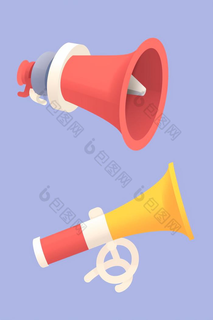 一个喇叭扩音器图标广告艺术png下载 包图网