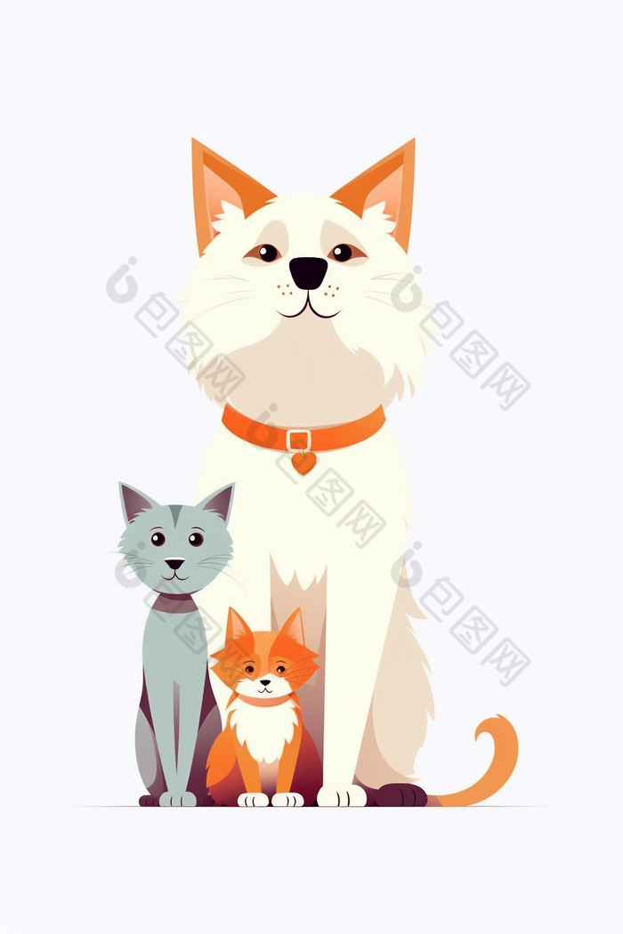 动物宠物猫狗png下载 包图网