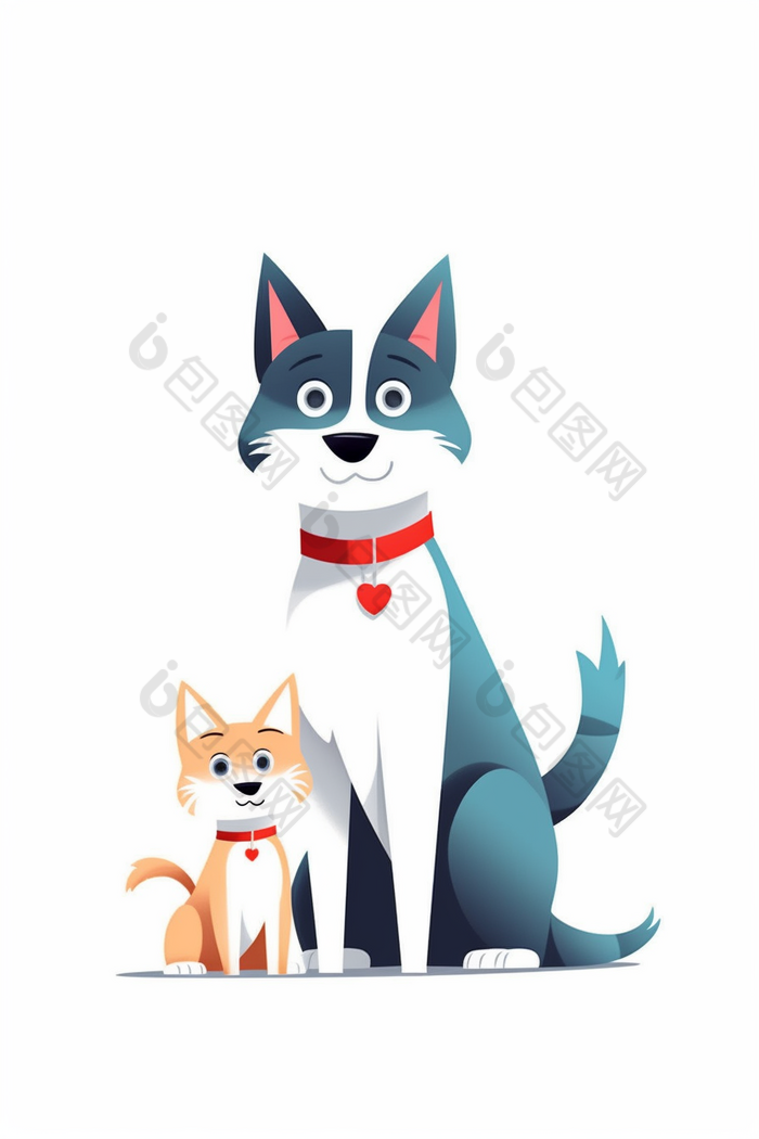 动物宠物猫狗png下载 包图网