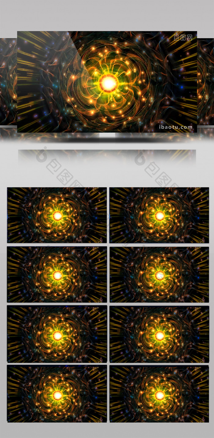 led视频素材金色光球粒子炫光mp4-包图网