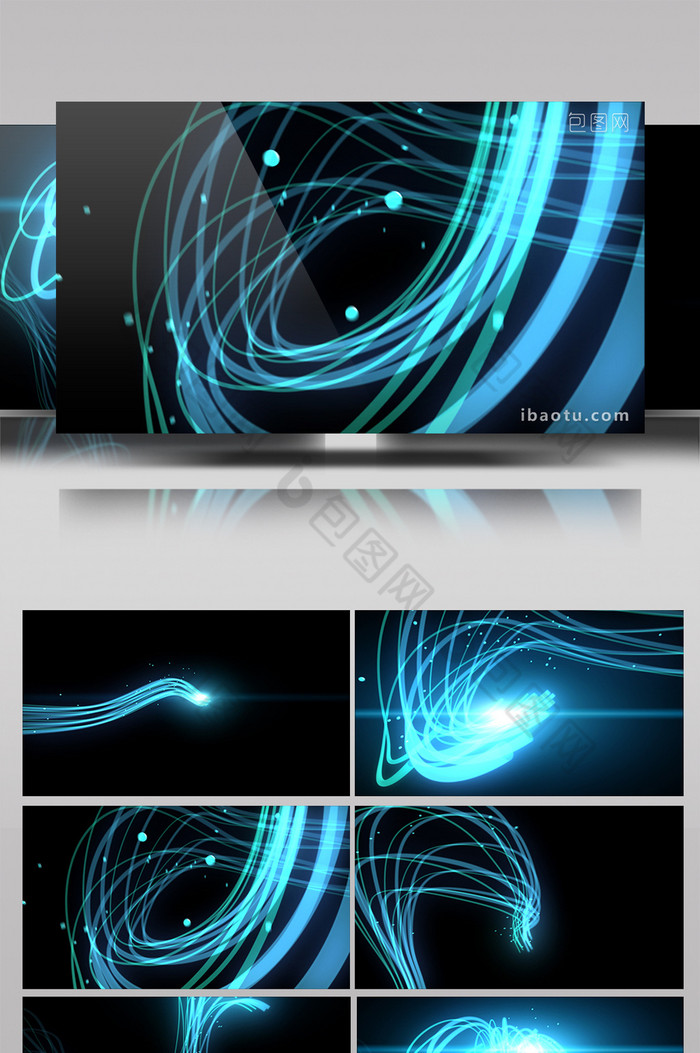 绚丽光线logo演示ae模板下载-包图网