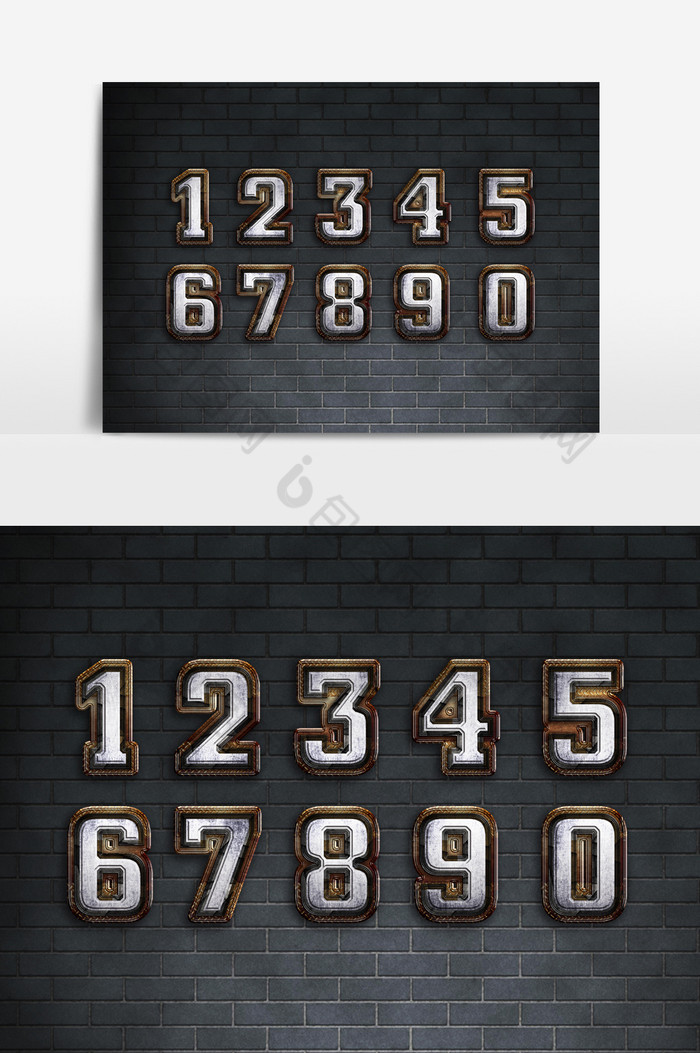 鑫属数字1234567890模板-包图网