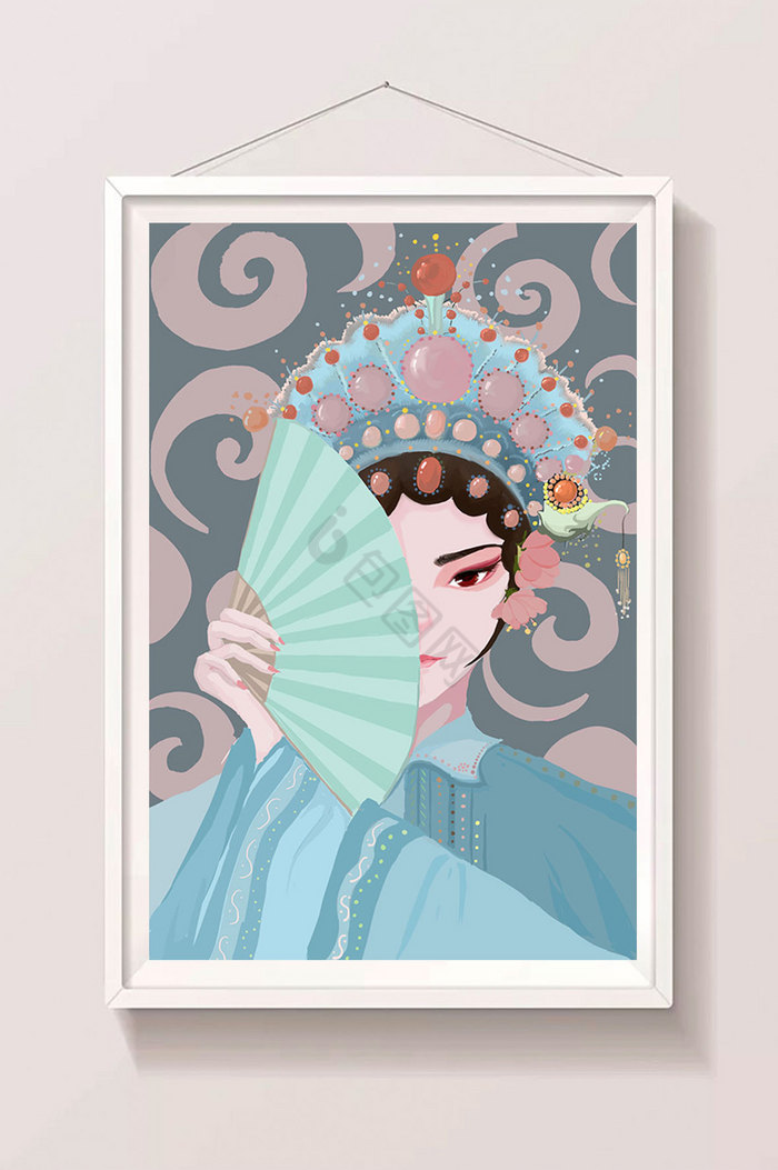 手绘唱戏图片-手绘唱戏素材免费下载-包图网