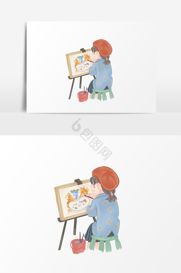 人物绘画图片_正版人物绘画素材下载-包图网