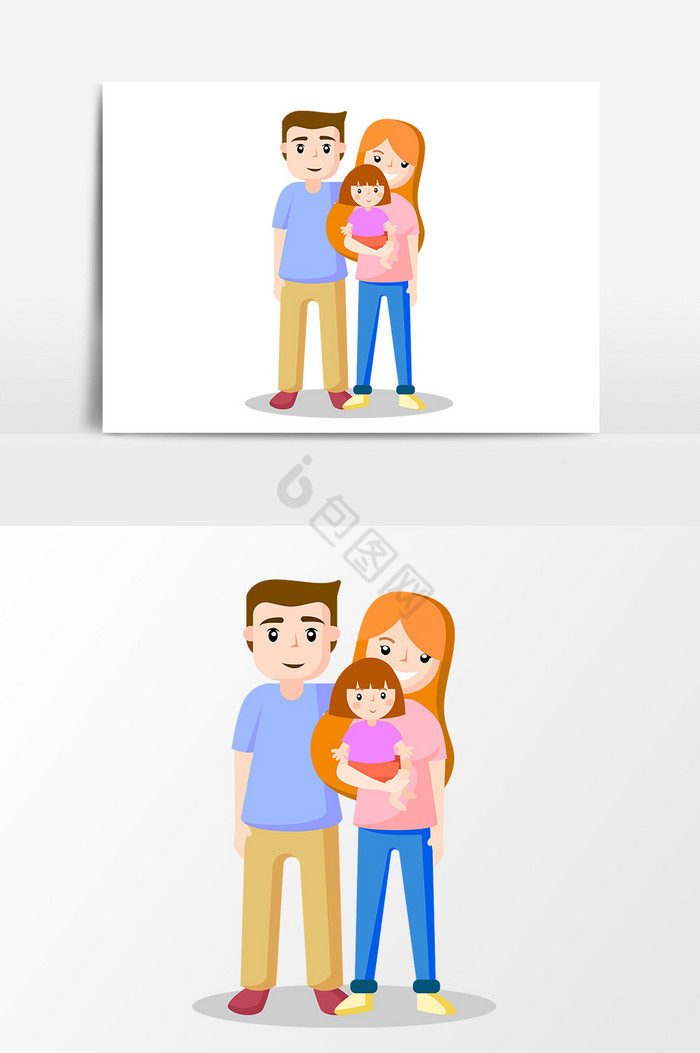 一家三口合影图片-一家三口合影素材免费下载-包图网