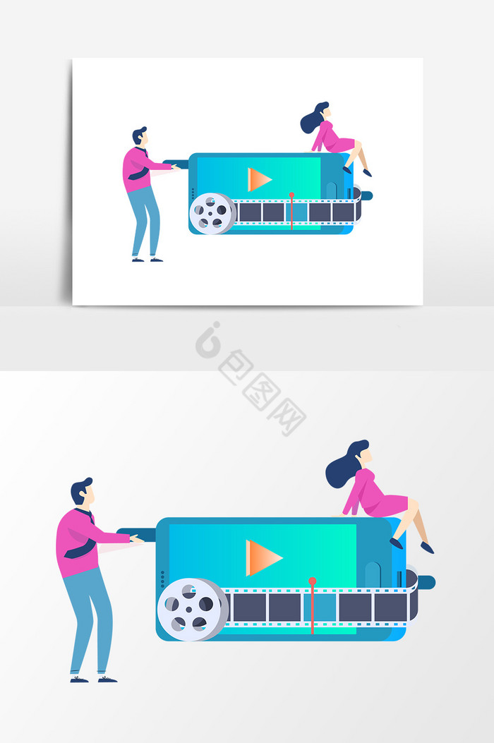 观影手绘图片-观影手绘素材免费下载-包图网