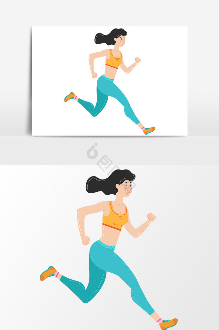 跑步元素PNG-跑步元素PNG素材-【包图网】