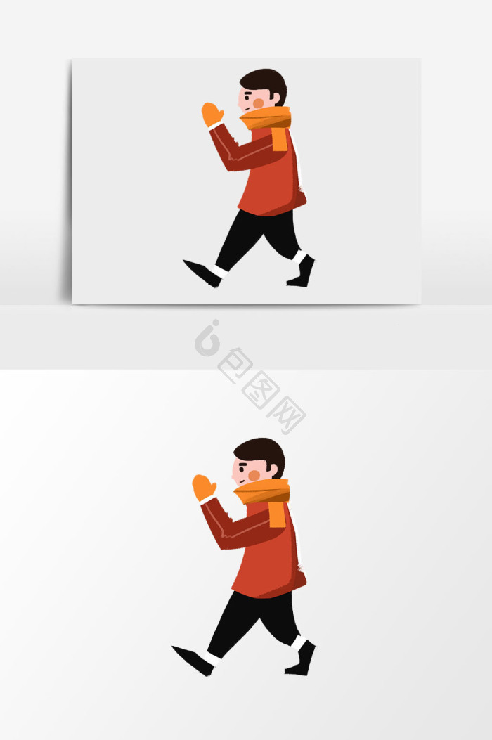 卡通走路图片-卡通走路素材免费下载-包图网