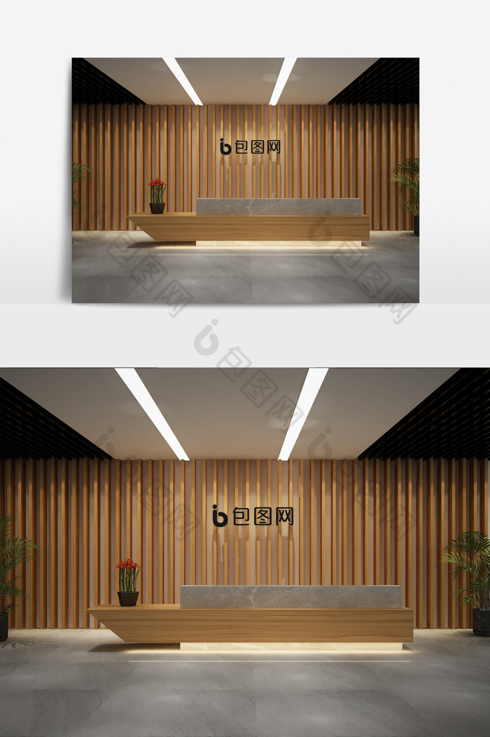【现代简约办公室接待台】图片下载-包图网