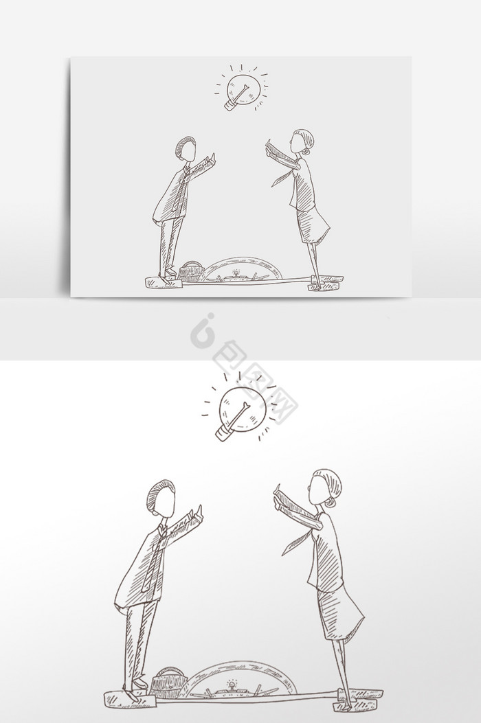 【人物线条插画】图片_人物线条插画素材下载第2页-包图网