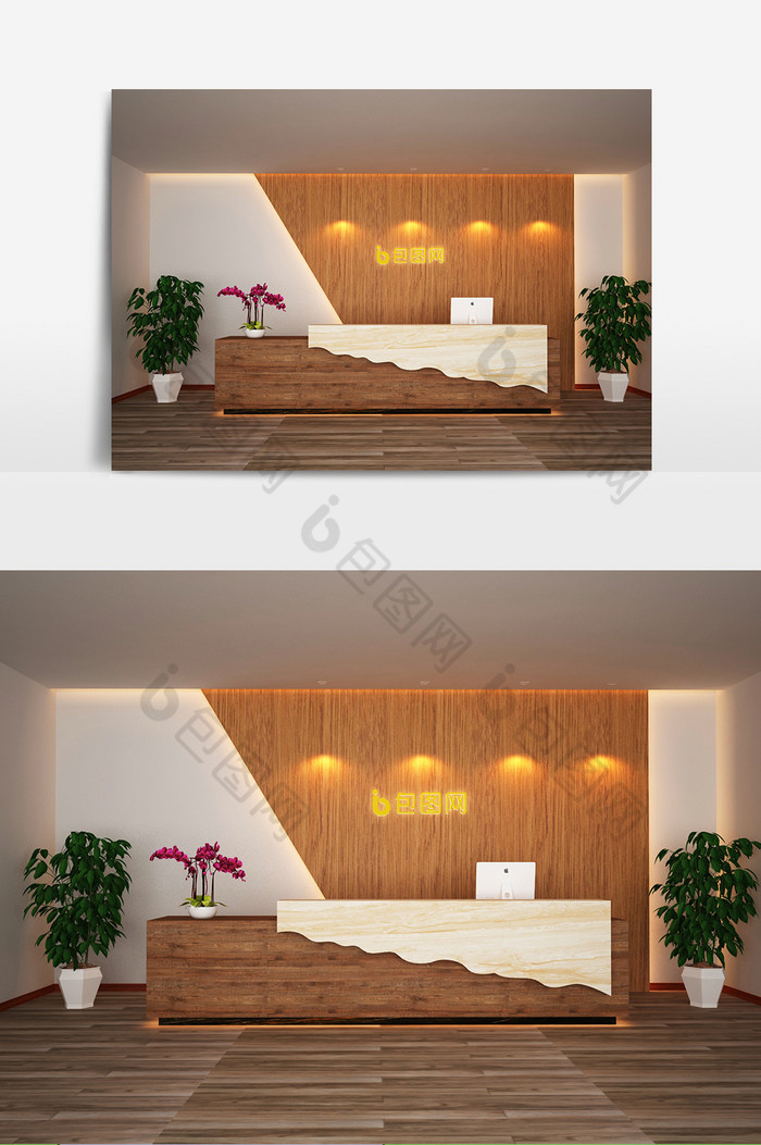 【简结型定制接待台】图片下载-包图网