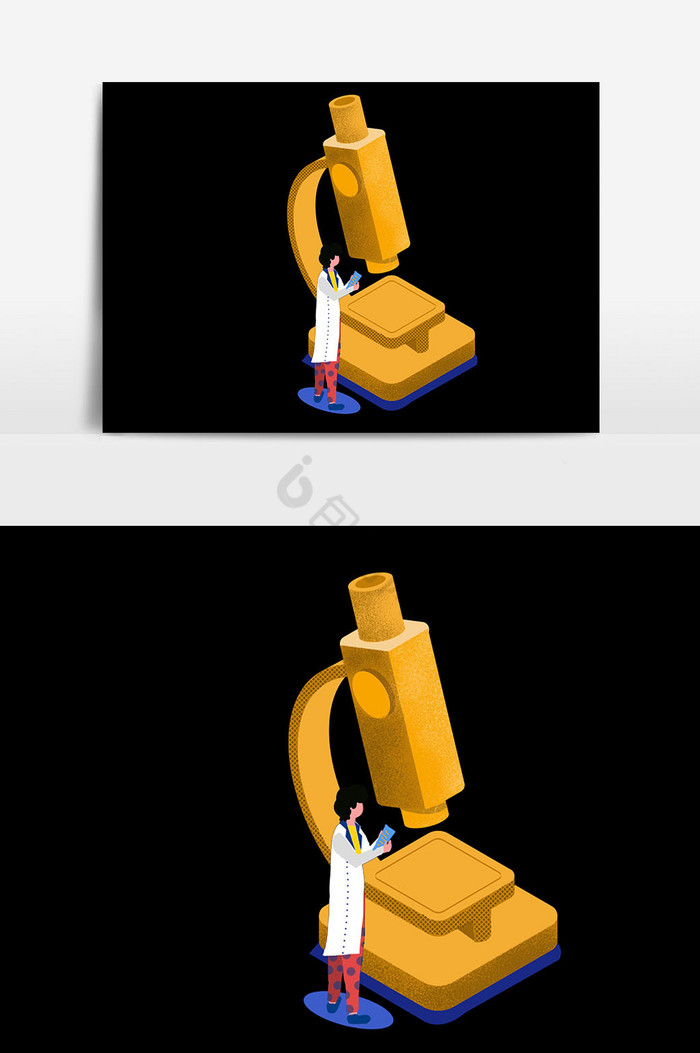 卡通显微镜图片-卡通显微镜素材免费下载-包图网