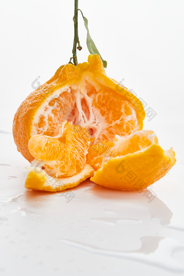 白色背景上摆放的新鲜丑橘图片-包图网企业站
