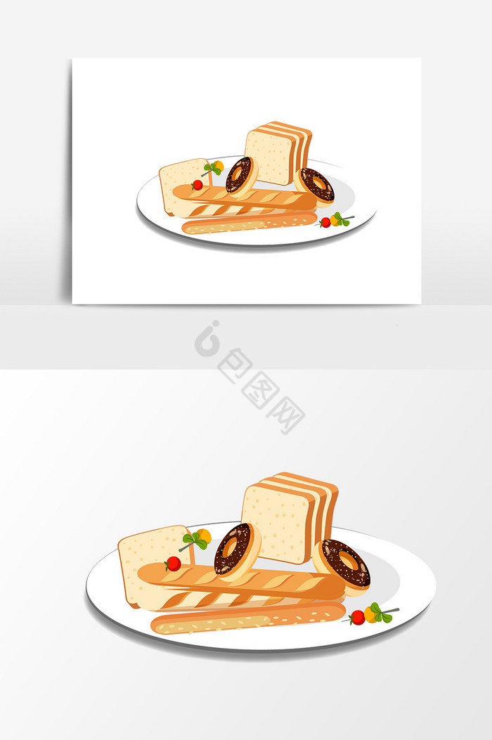 卡通面包图片-卡通面包素材免费下载-包图网