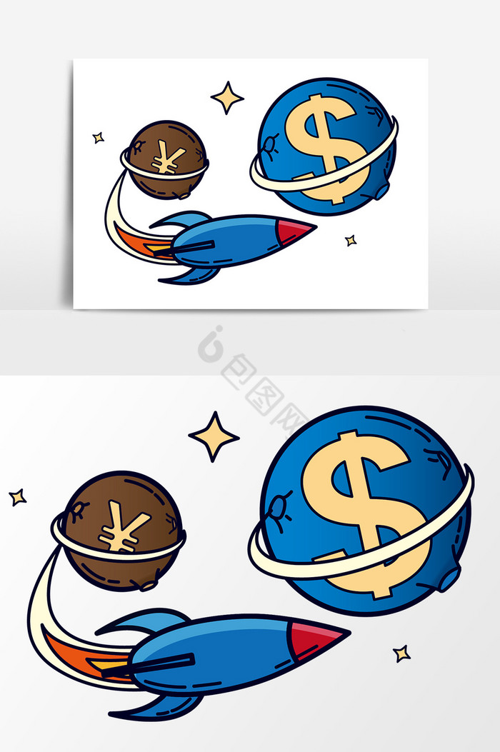 人民币卡通图片-人民币卡通素材免费下载-包图网