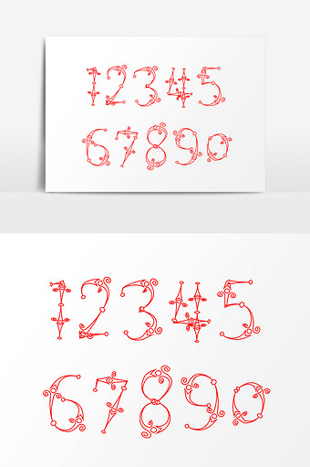 卡通数字1234567889 0字体素材艺术字1024*1540图片素材免费下载-编号1201198-潮点视频