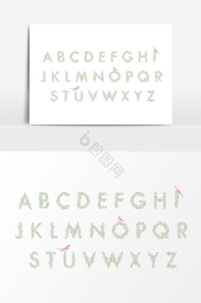 二十六个英文字母图片-二十六个英文字母素材免费下载-包图网