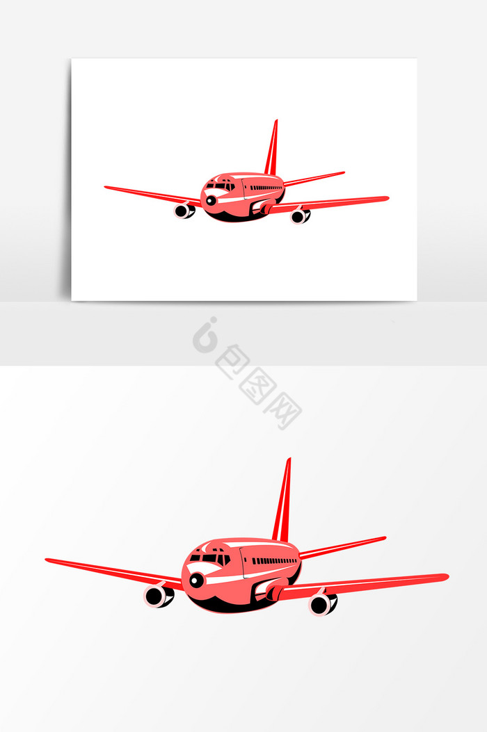 红色飞机图片-红色飞机素材免费下载-包图网