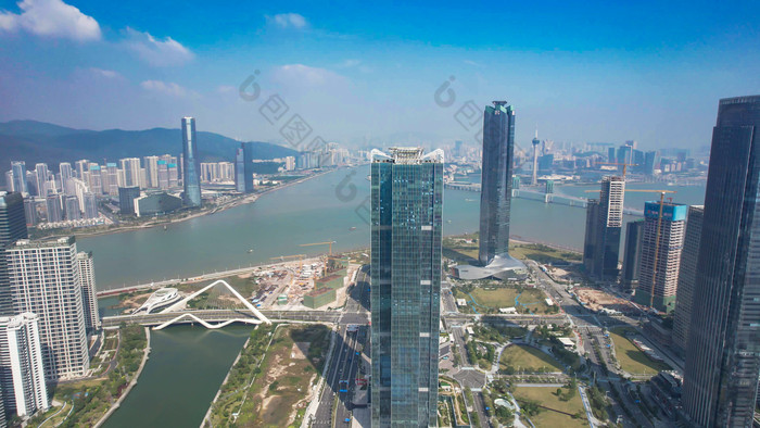 广东珠海横琴金融中心航拍图片-包图网企业站