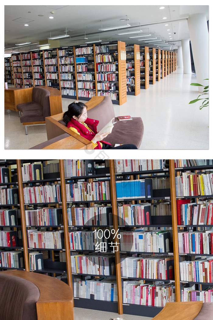 图书馆积累图片-包图网