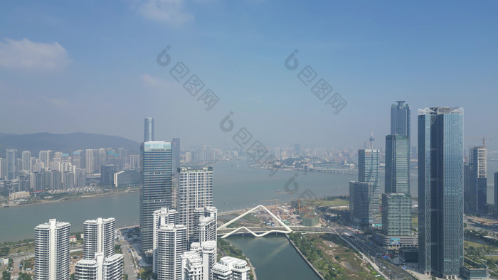 航拍珠海横琴金融中心图片-包图网企业站