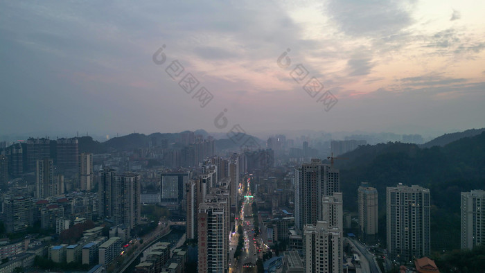 航拍遵义城市大景图片-包图网企业站