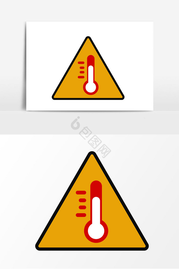 注意高温标示图片-注意高温标示素材免费下载-包图网