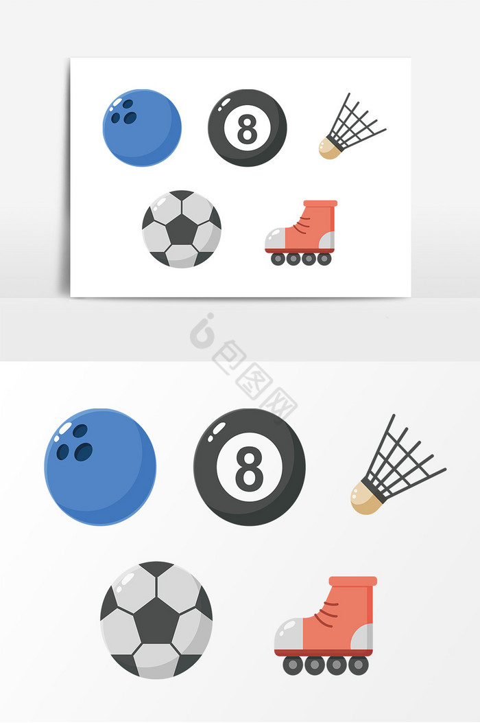 球类简笔画图片-球类简笔画素材免费下载-包图网