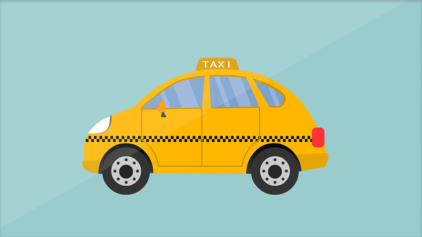 交通工具的士TAXIgif动图下载-包图网