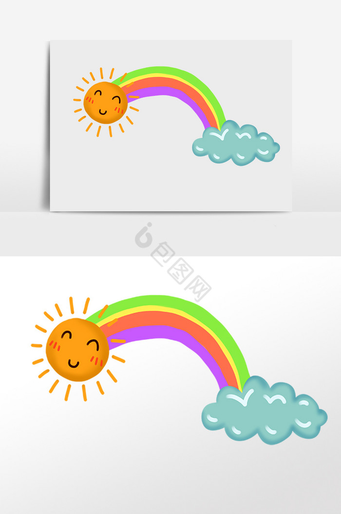 雨后彩虹图片-雨后彩虹素材免费下载-包图网