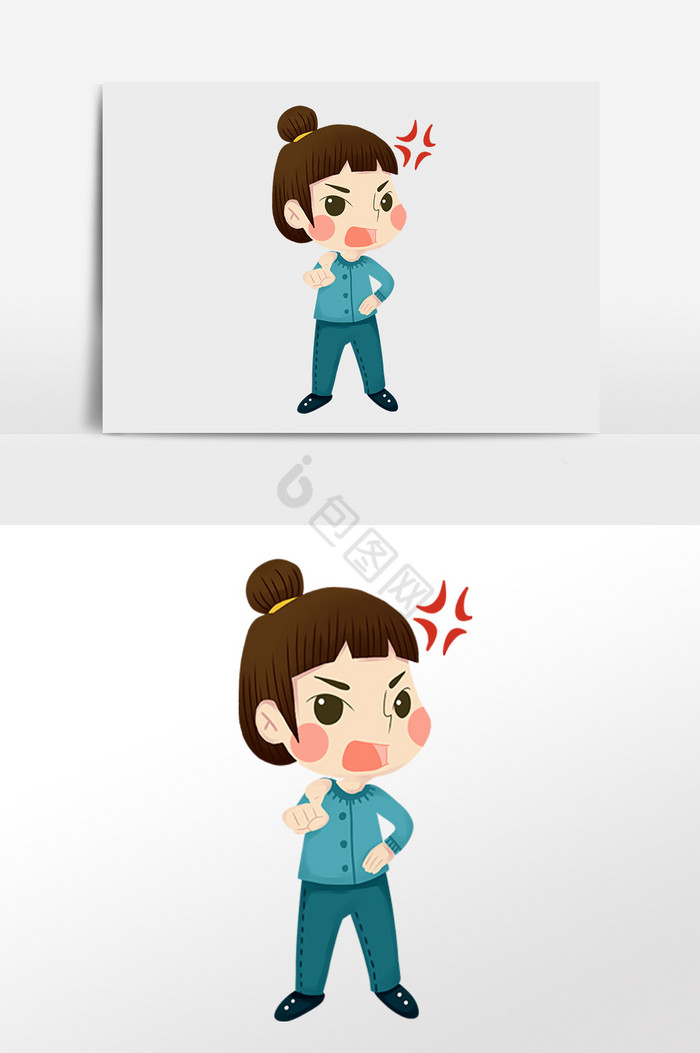 生气卡通图片-生气卡通素材免费下载-包图网