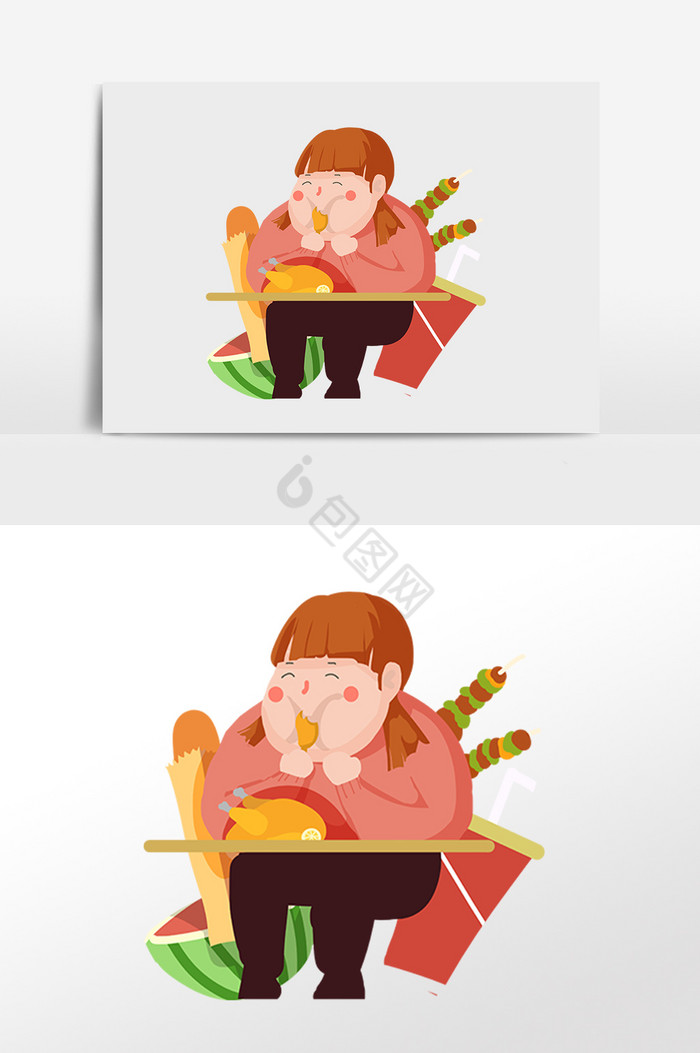 暴饮暴食图片-暴饮暴食素材免费下载-包图网