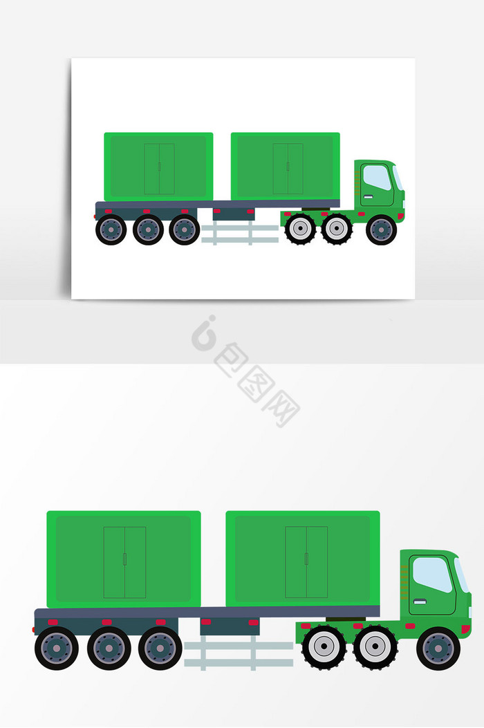 集装箱卡车图片-集装箱卡车素材免费下载-包图网