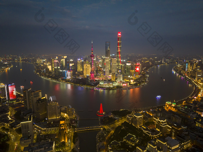 上海外滩陆家嘴东方明珠航拍图片图片-包图网企业站