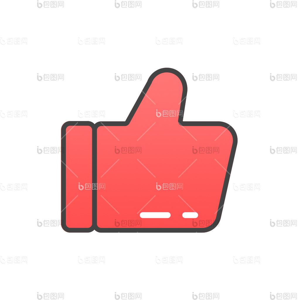 橙色渐变手机功能飞入填充点赞动效ICON-包图网