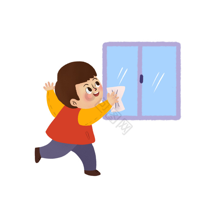 擦桌子简笔画图片-包图网