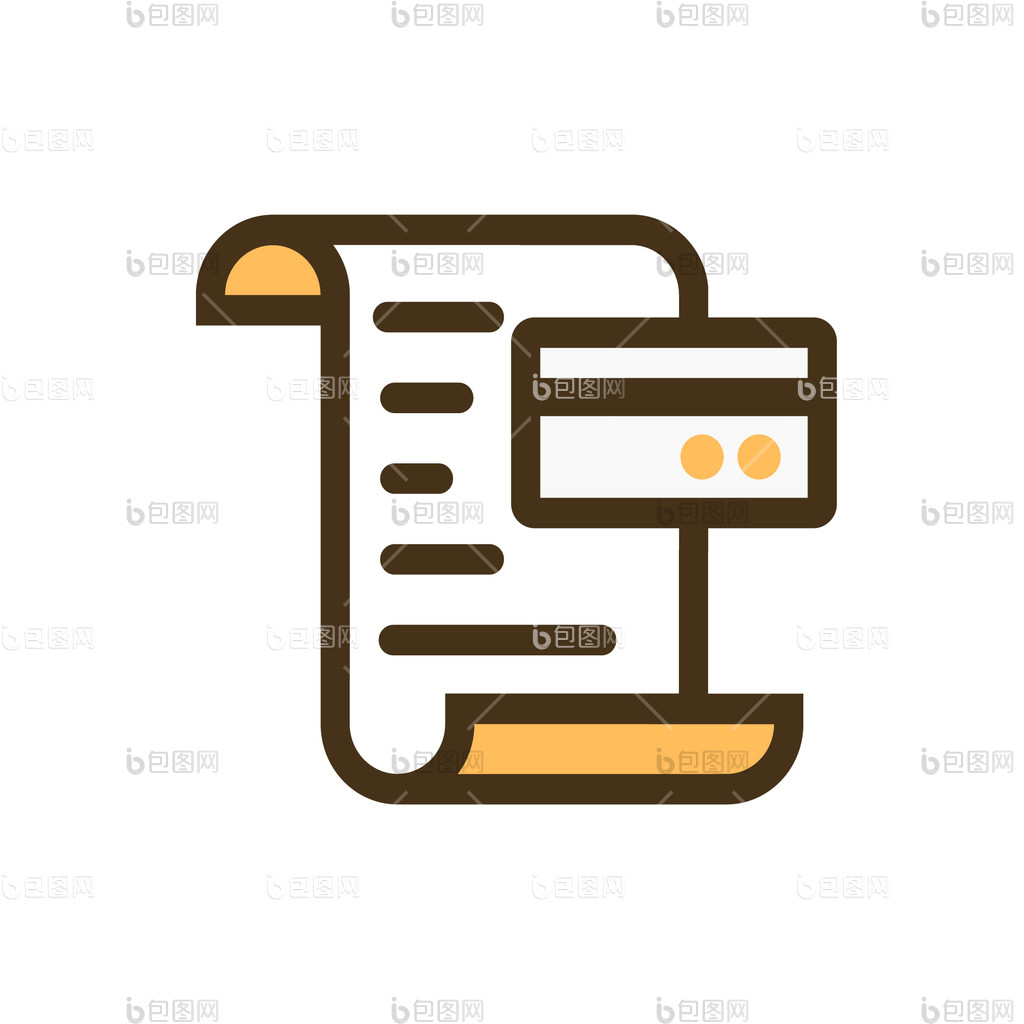 金色创意金融理财账单icongif动图下载-包图网