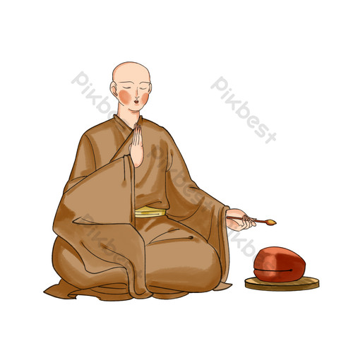 敲木鱼图片 敲木鱼素材免费下载 包图网 