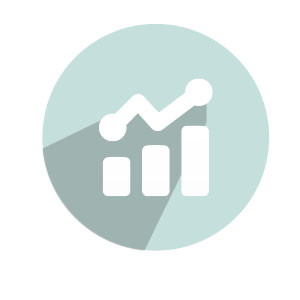 灰色长投影业绩电商面形icon图标动效-包图网