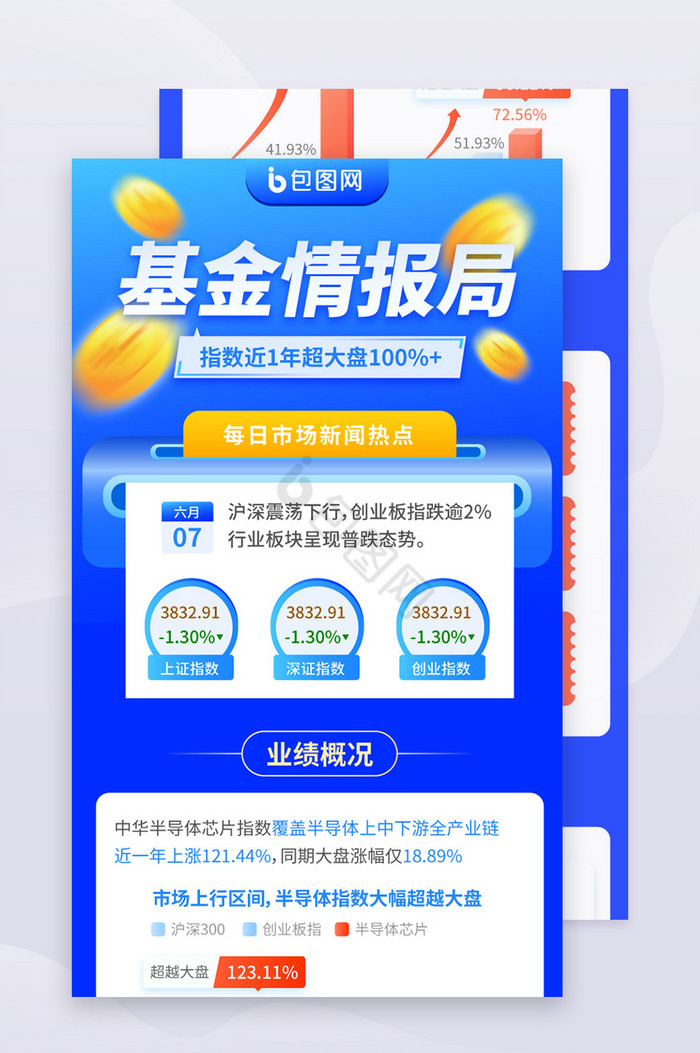 蓝色基金图片-蓝色基金素材免费下载-包图网