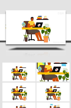 办公卡通图片-办公卡通素材免费下载-包图网