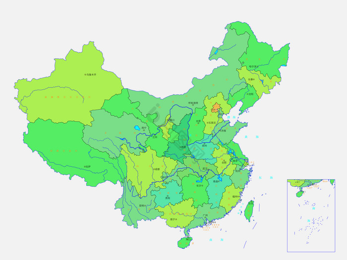 中国地图图片-中国地图素材免费下载-包图网