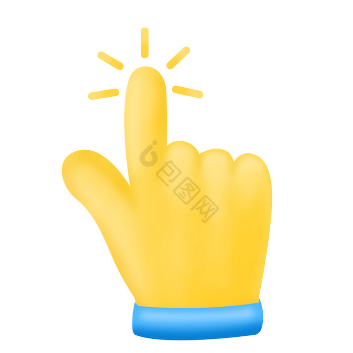 橙色箭头点击求关注引导关注gif动图下载-包图网