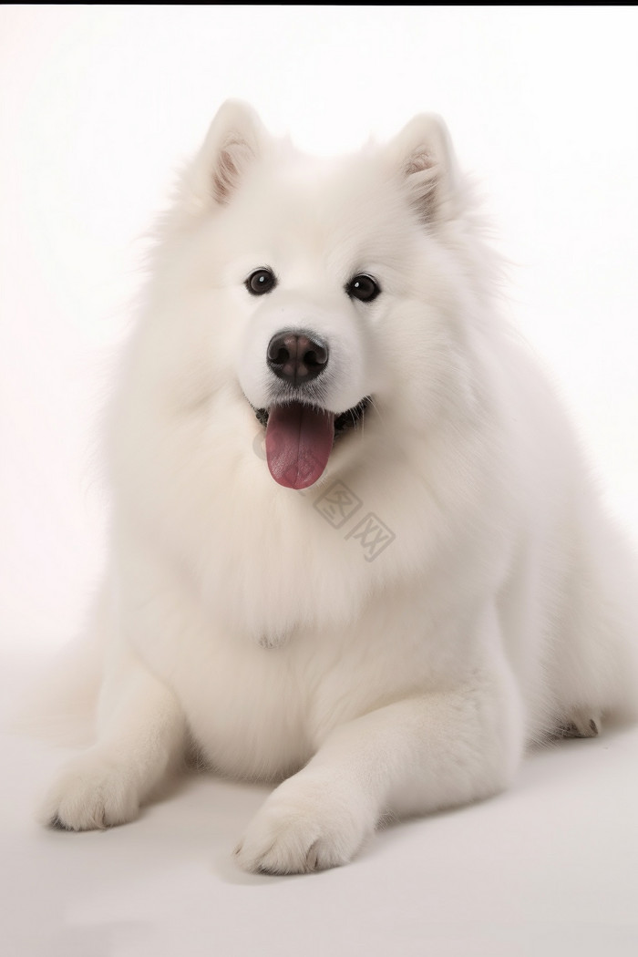 摄影图萨摩耶图片-包图网