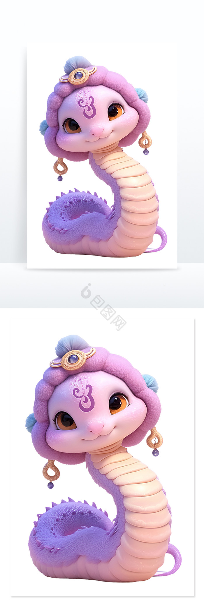 蛇年春节生肖蛇壁纸免抠png下载-包图网