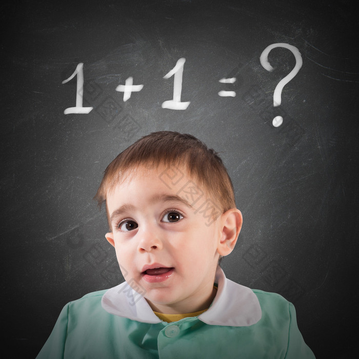 儿童与数学计算图片-包图网企业站
