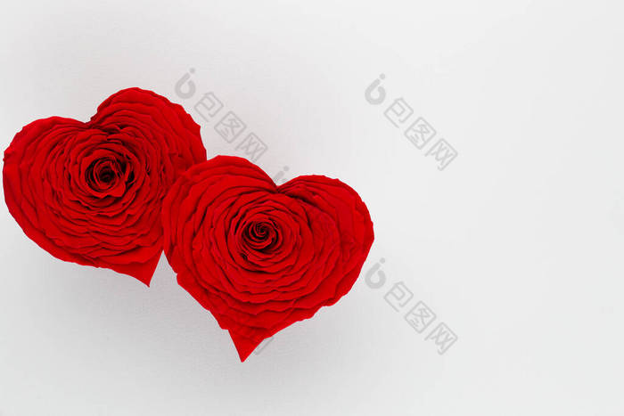 情人节背景为红玫瑰红心绿卡图片-包图网企业站