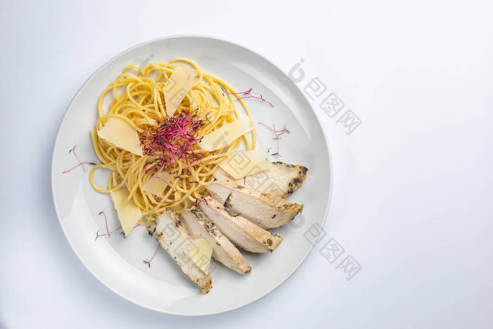 食物照片中的简约主义白色背景上的白板图片-包图网企业站